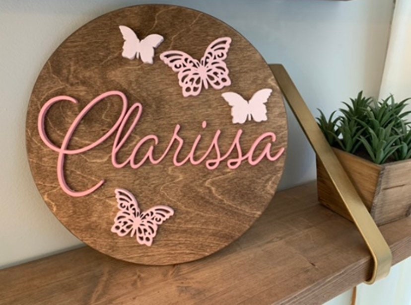 Custom 12 Name Sign Nursery Decor Kids Room Sign | Etsy