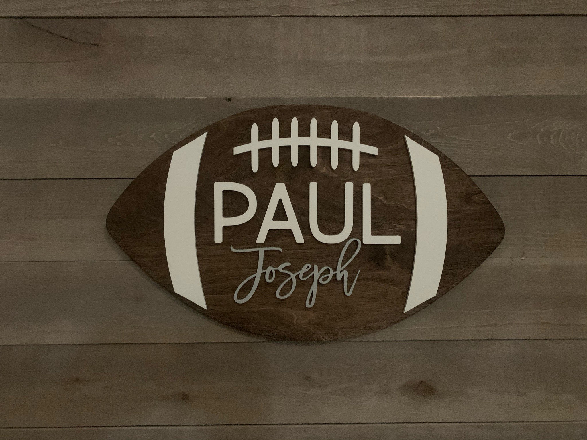 24 Football Name Sign Custom Baby Name Sign Kids - Etsy