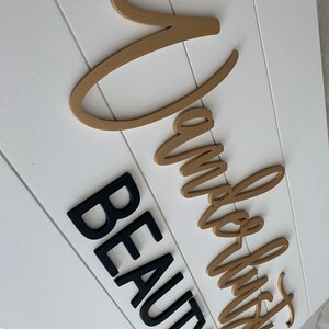 Shiplap Name Sign: 3D Wooden Letters, Nursery Decor - Etsy