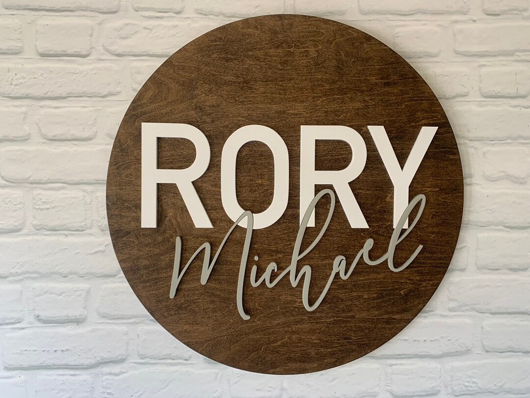 Custom 24 Name Sign Nursery Decor Kids Room Sign - Etsy