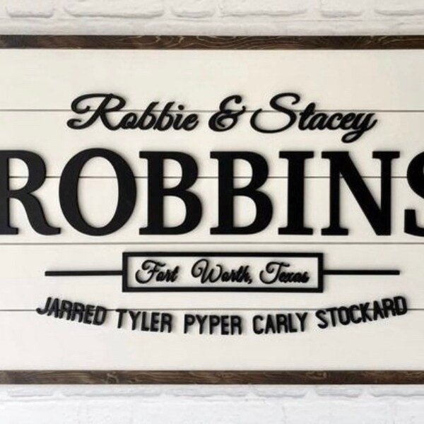 Framed Shiplap Name Sign - Etsy