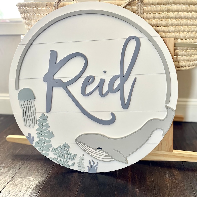 Whale Sign - Etsy