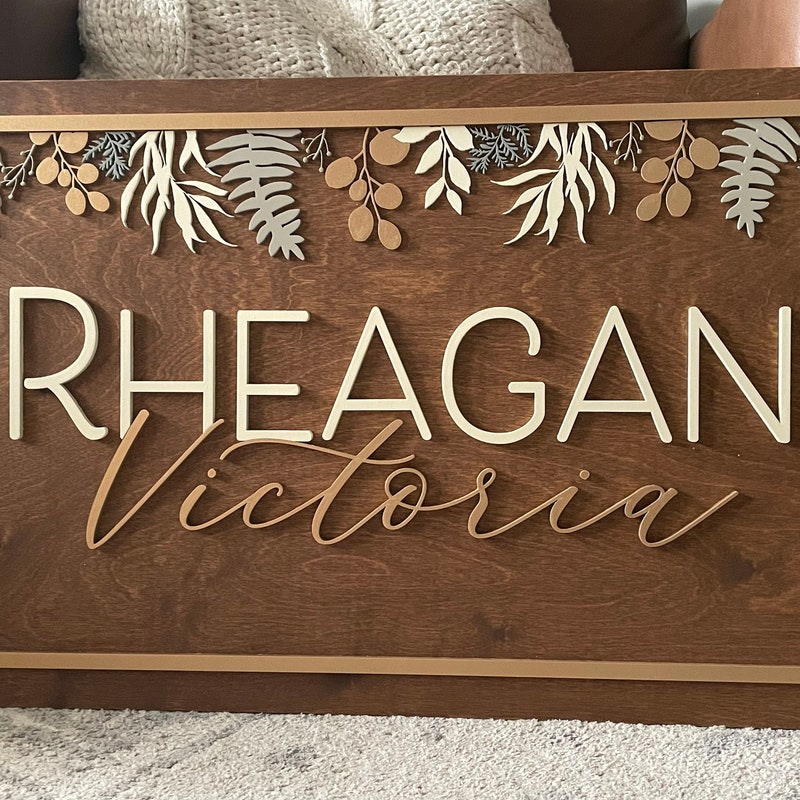 Hanging Name Sign - Etsy