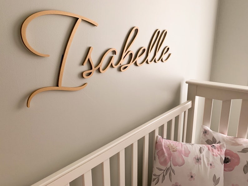 Name Sign Name Cut Out Wooden Name Large Name Above Crib | Etsy