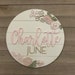 24custom Wood Baby Name Sign 24 Round Sign - Etsy