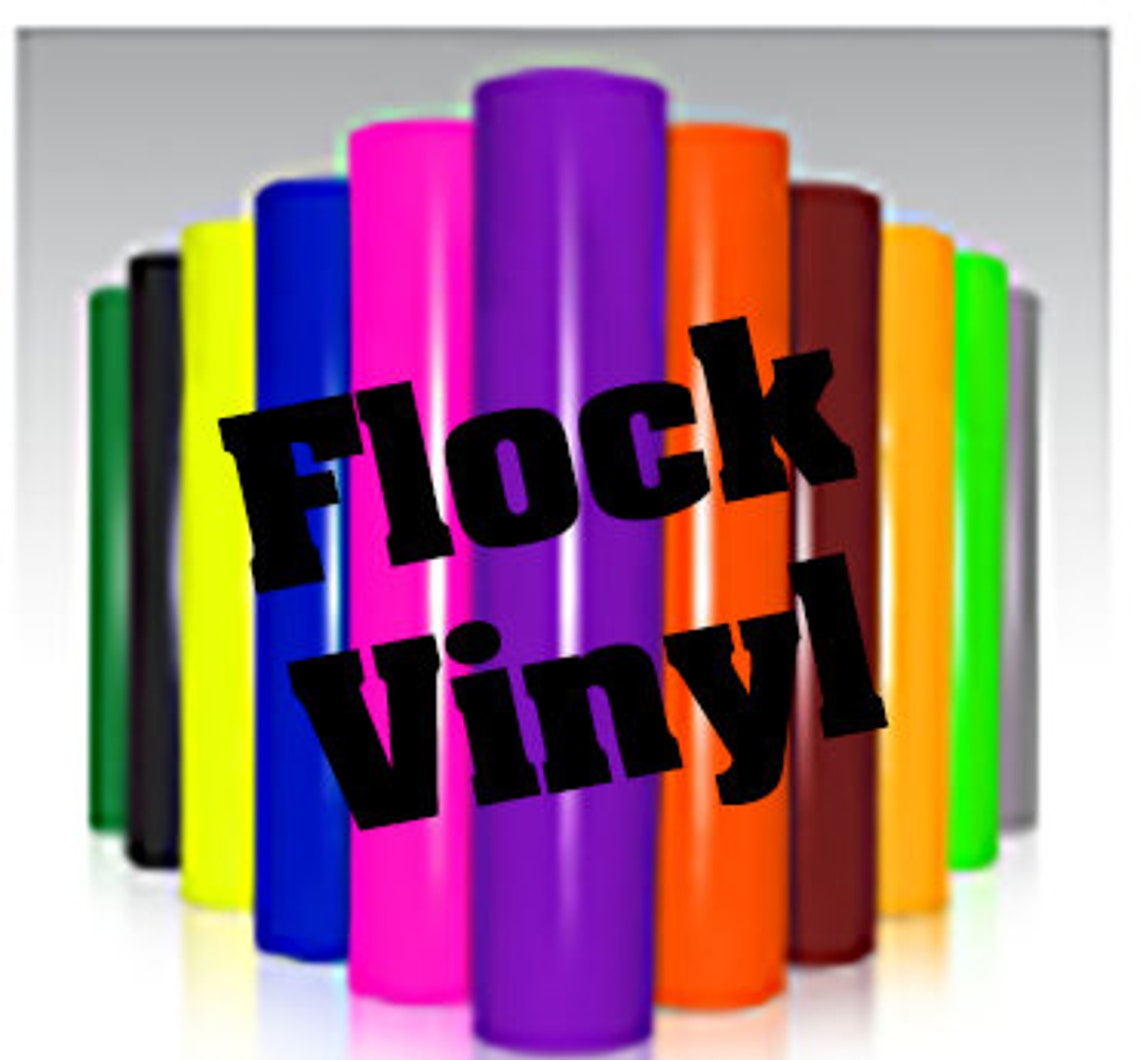 Flock Vinyl/ HTV/ 12x20/ Tshirt Vinyl/HTV Vinyl | Etsy