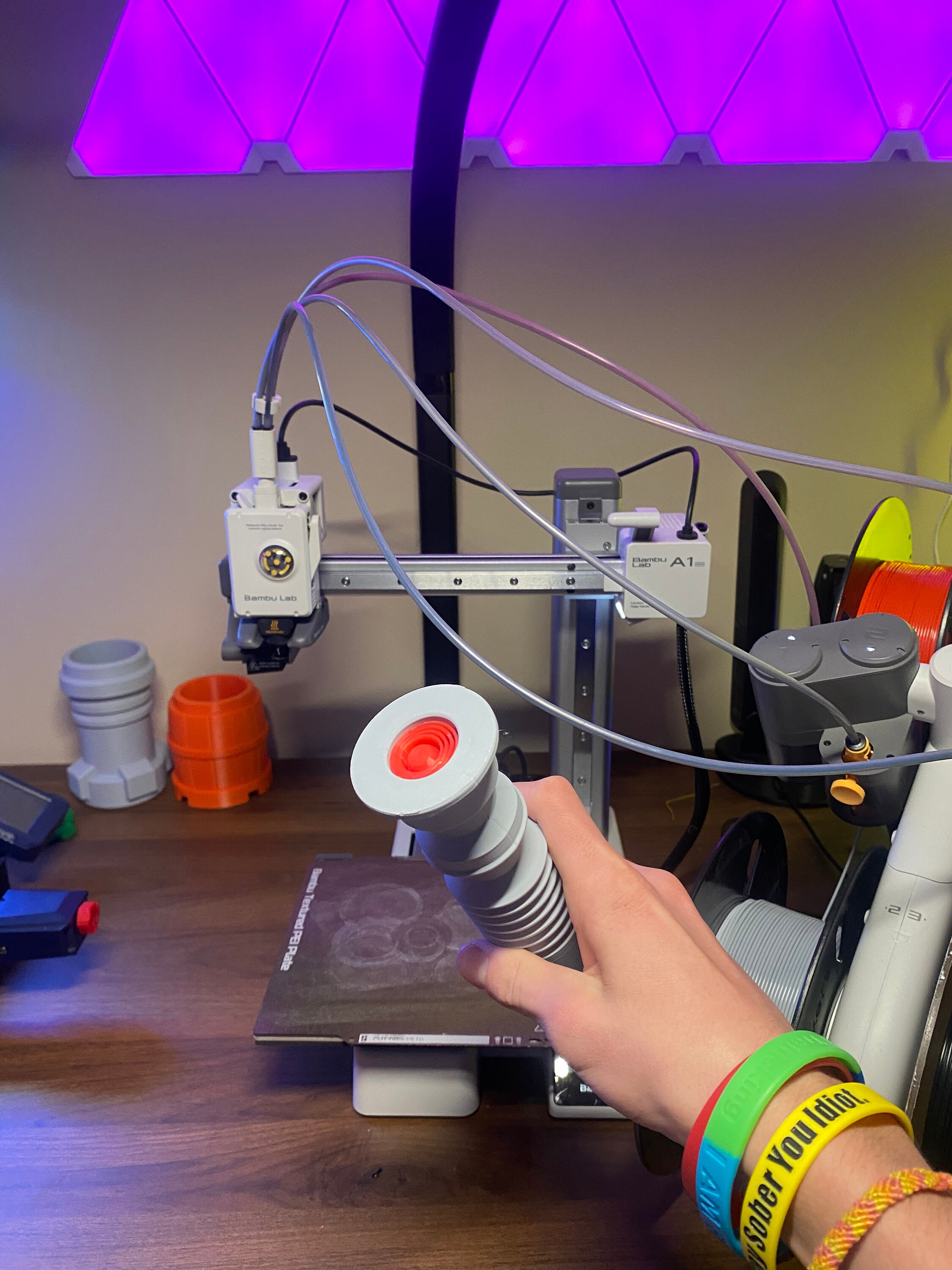 Two Color Collapsing Lightsaber as Seen on Engineering Addiction Tiktok ...