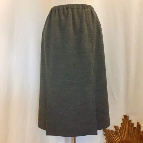 1970s Richard Stump Knitted Skirt and Jacket. Grey an… - Gem
