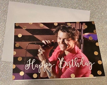 Harry Styles Birthday Card | Etsy
