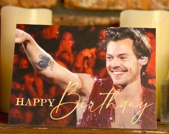 Harry Styles Birthday Card Printable - Etsy