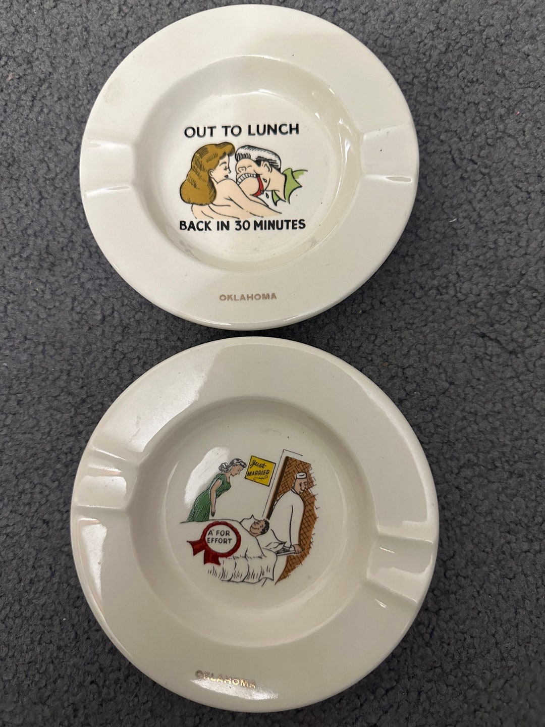 Vintage Humorous Ashtrays - Etsy