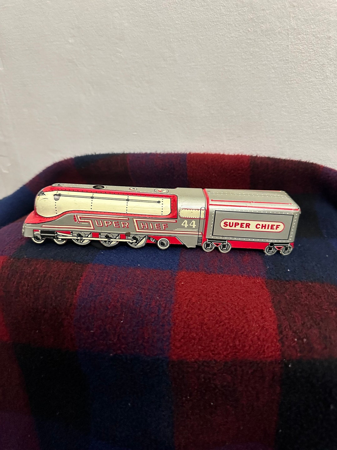 Vintage Marx Friction Tin Litho Super Cheif Train Engine #44 - Etsy
