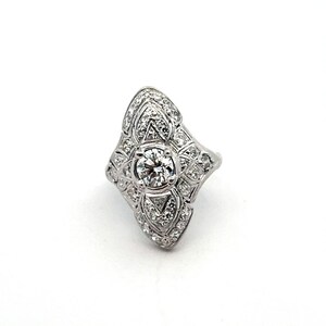 Vintage Navette Ring - Etsy