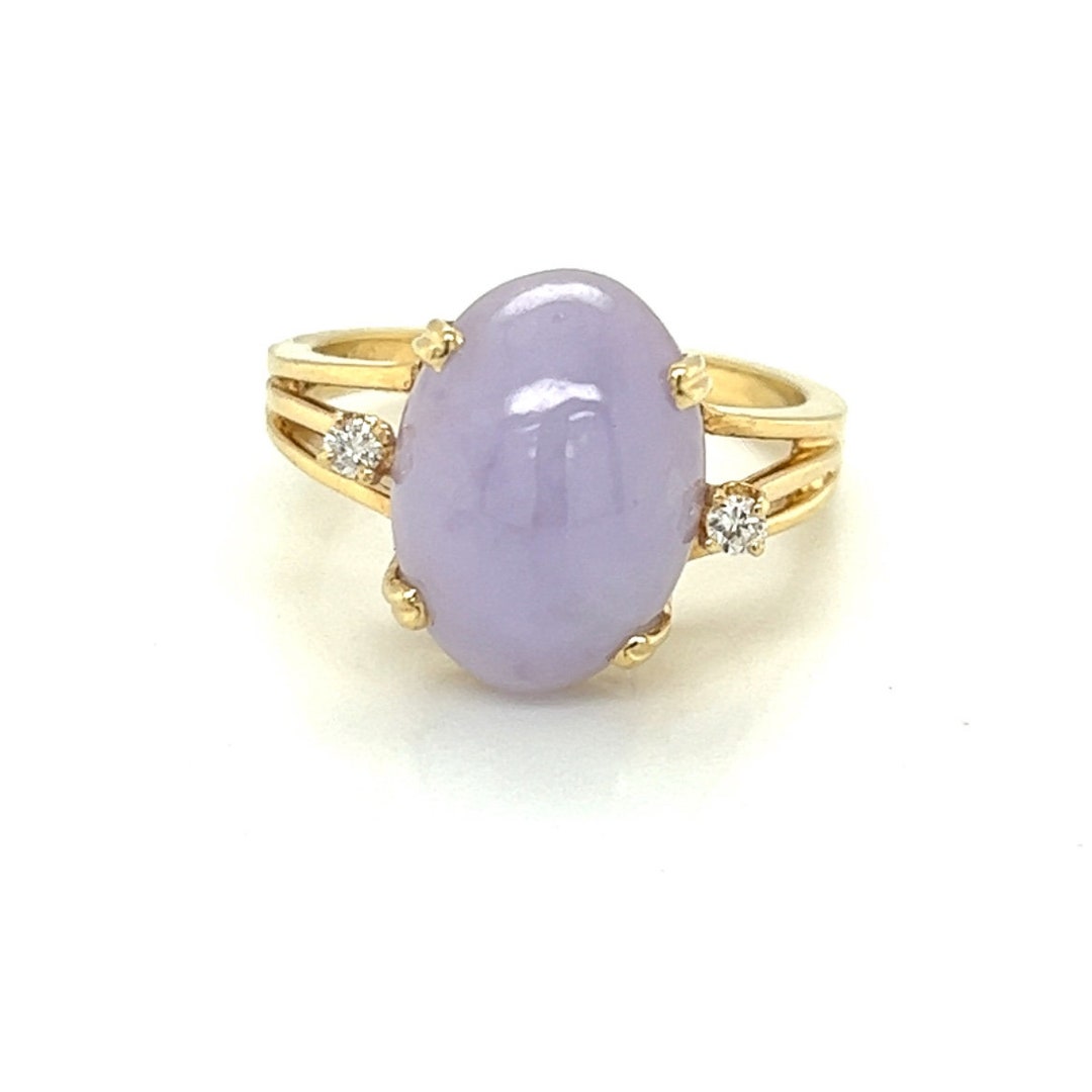 Lavender Jade Ring - Etsy