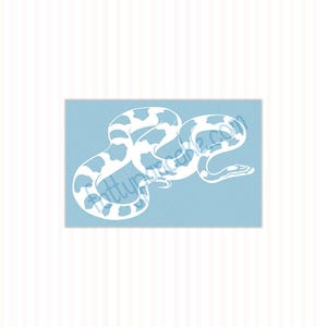 Corn Snake Vinyl Decal Customizable, Cute Reptile Gift for Snake Owners ...