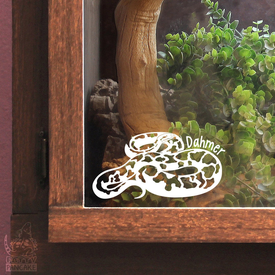 Burmese Python Customizable Decal, Gift for Reptile Owners and Lovers ...