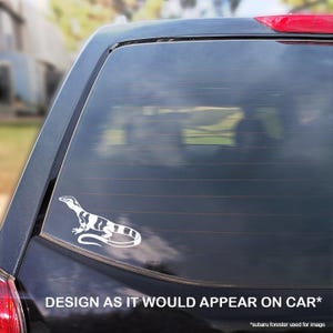 Bells Phase Lace Monitor Customizable Decal, Gift for Reptile and Snake ...