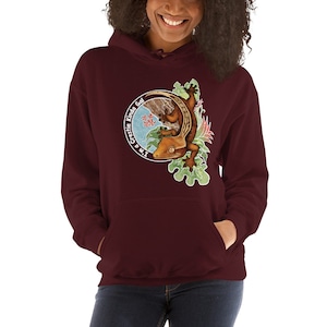 Crested Gecko Gal Hooded Sweatshirt, Crested Gecko Hoodie, Crested ...