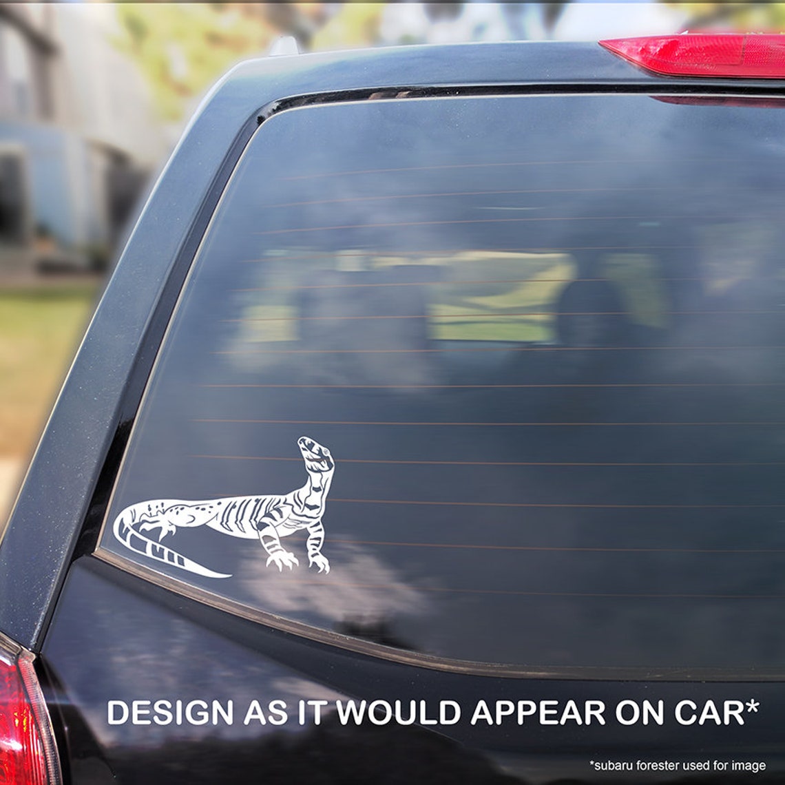 Lace Monitor Vinyl Car Decal Cute Lizard Reptile Sticker - Etsy