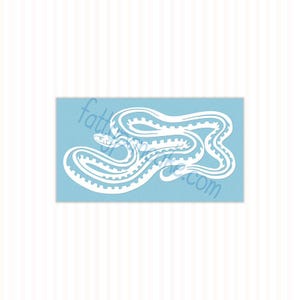 Garter Snake Personalized Vinyl Decal, Cute Reptile Gift Enclosure Tag ...