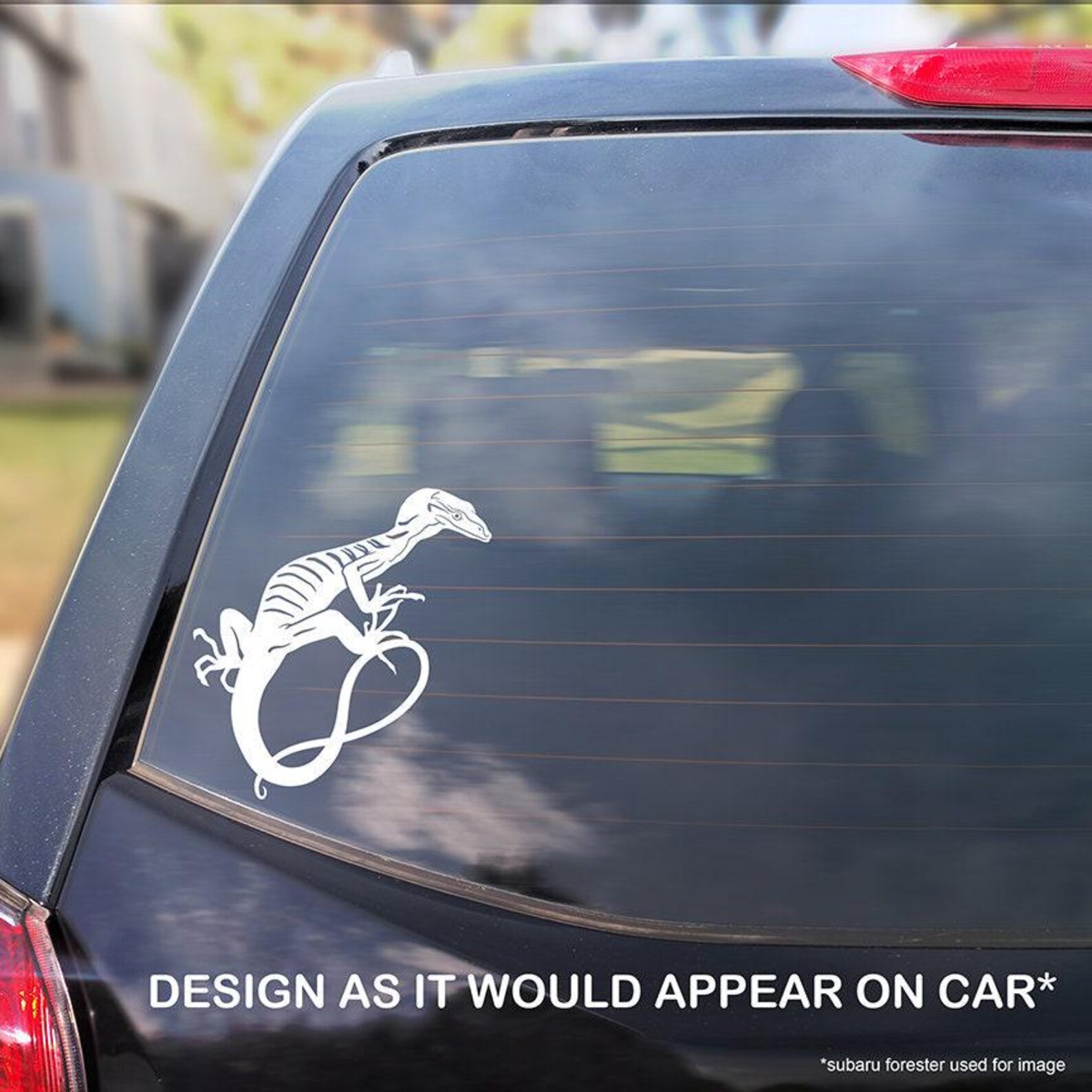 Emerald Tree Monitor Vinyl Car Decal, Cute Lizard Reptile Sticker - Etsy