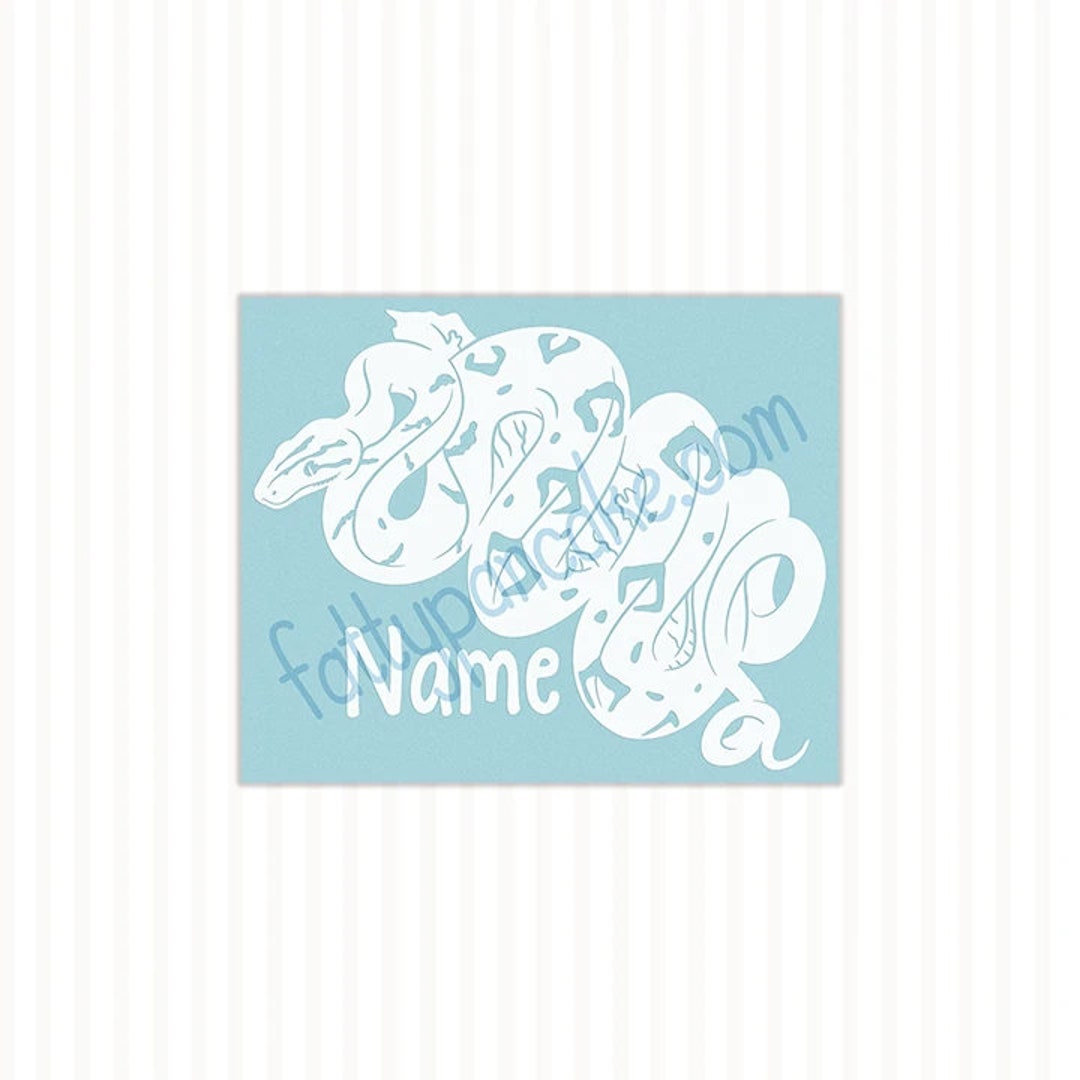 Amazon Tree Boa Snake Vinyl Decal Customizable, Cute Reptile Gift ...