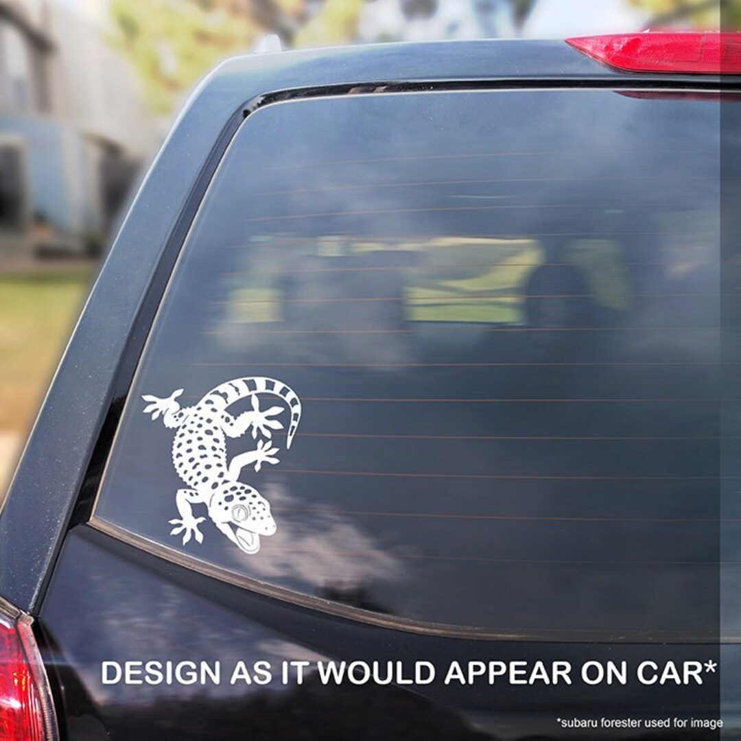 Tokay Gecko Customizable Vinyl Decal, Tokay Gecko Gift Sticker, Reptile ...