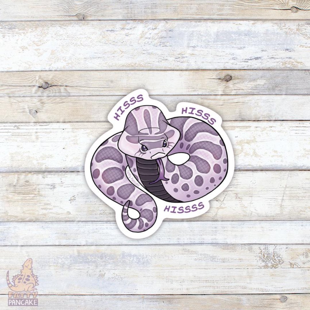 Hognose Snake Vinyl Sticker, Gift for Reptile Lovers and Owners ...