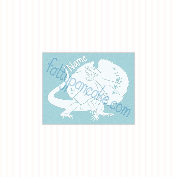 Frilled Lizard Vinyl Decal Cute Reptile Sticker Waterproof - Etsy