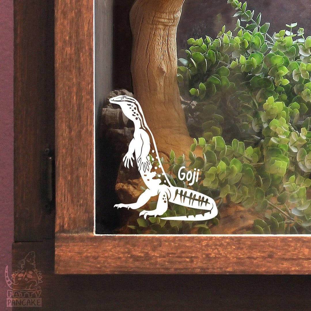 Argus Monitor Customizable Decal, Gift for Reptile Monitor Lizard ...