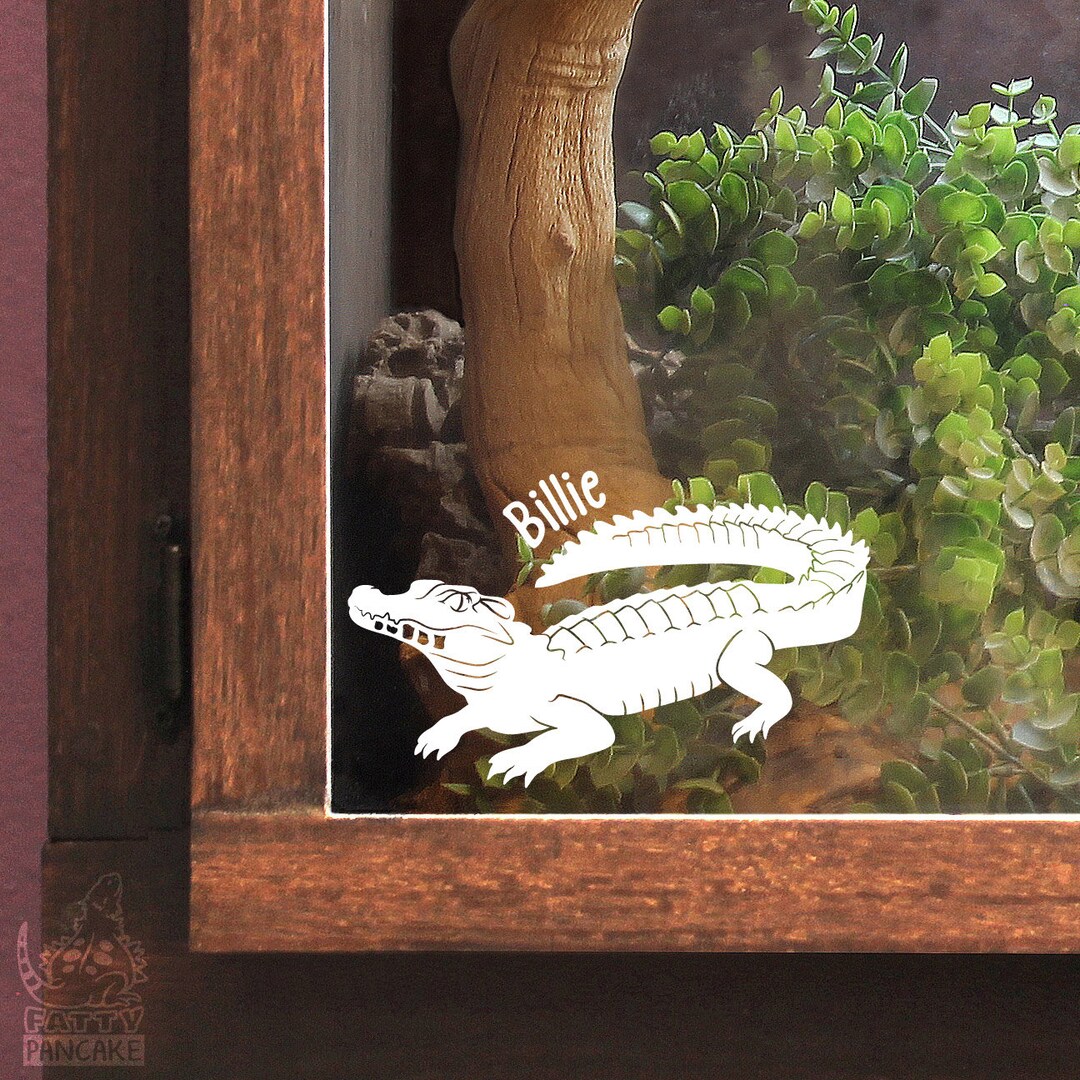 Cuvier's Dwarf Caiman Customizable Decal, Gift Crocodilian Sticker for ...