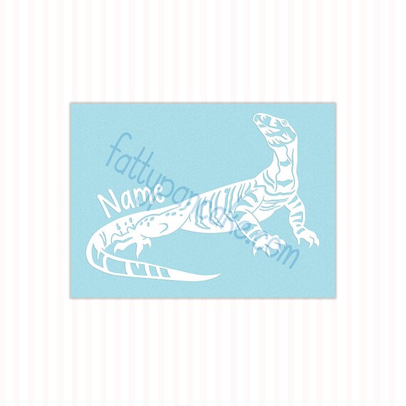 Lace Monitor Vinyl Car Decal Cute Lizard Reptile Sticker - Etsy
