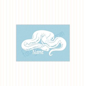 Elephant Trunk Snake Customizable Decal, Gift for Reptile Owners and ...