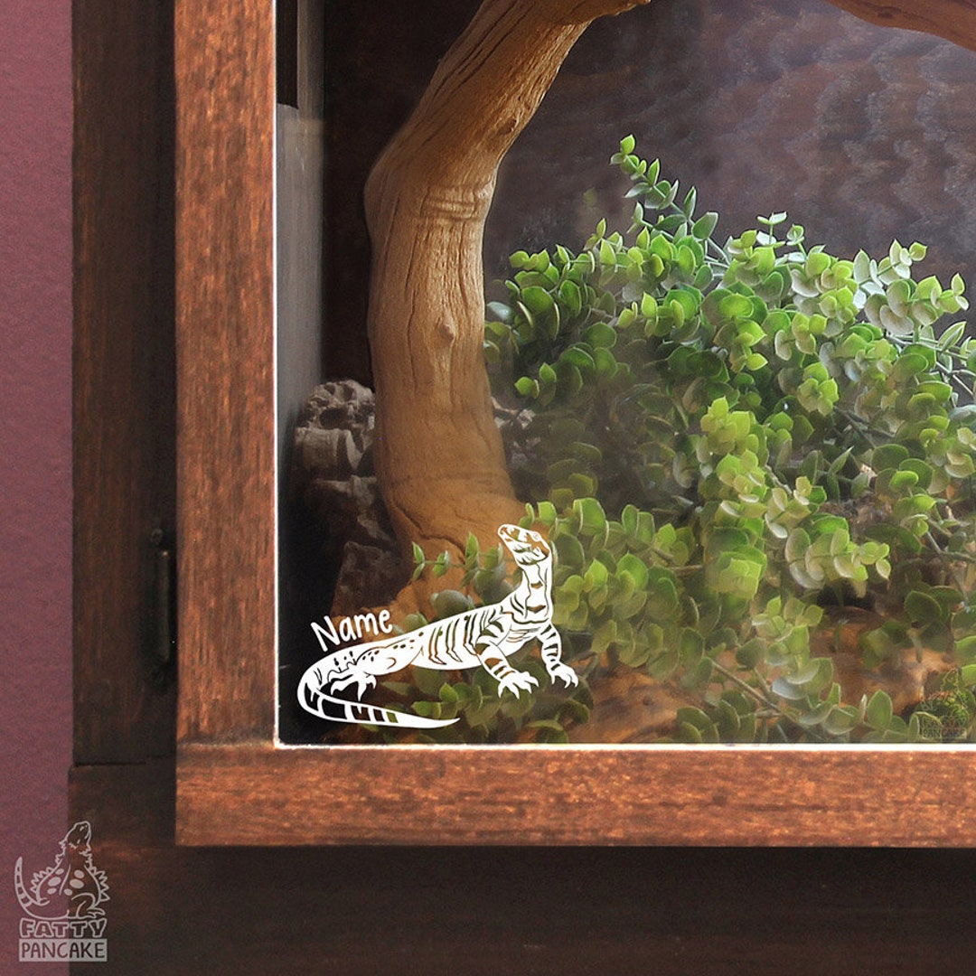 Lace Monitor Vinyl Car Decal, Cute Lizard Reptile Sticker - Etsy