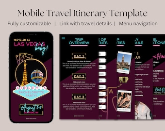 Girls Trip Editable Travel Itinerary Template, 5 Day Weekend Planner ...