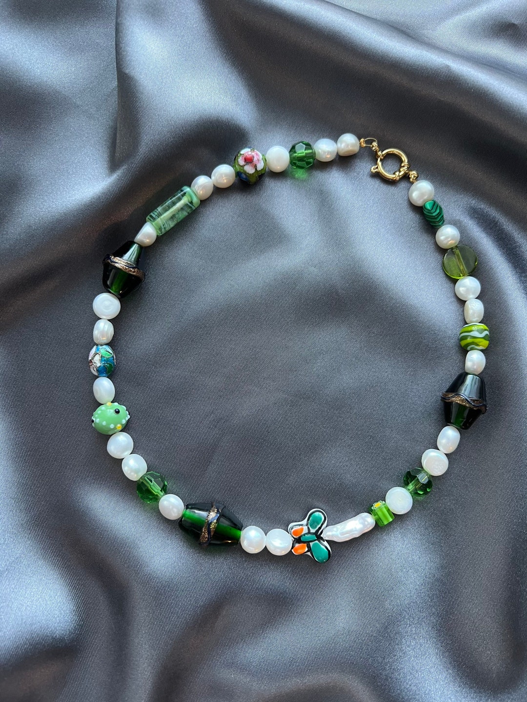 Up-cycled Eco-friendly Jewelry / Vintage Glass Beads Pearl - Etsy