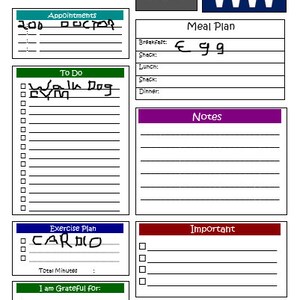 Daily Planner-dark Colors - Etsy