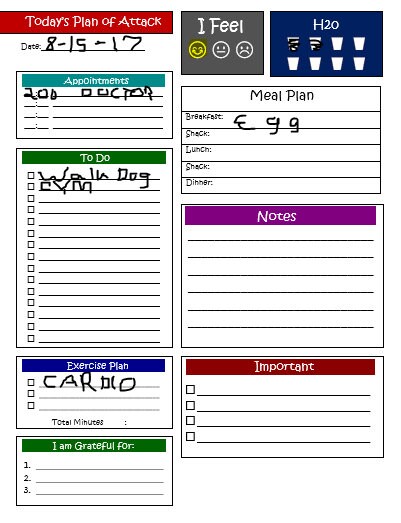 Daily Planner-dark Colors - Etsy
