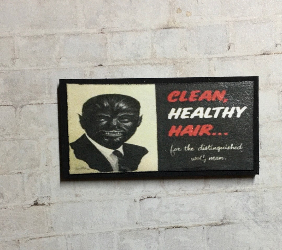 Retiring - Wood Werewolf Barber Shop Ad Sign - This is Not Life Size ...