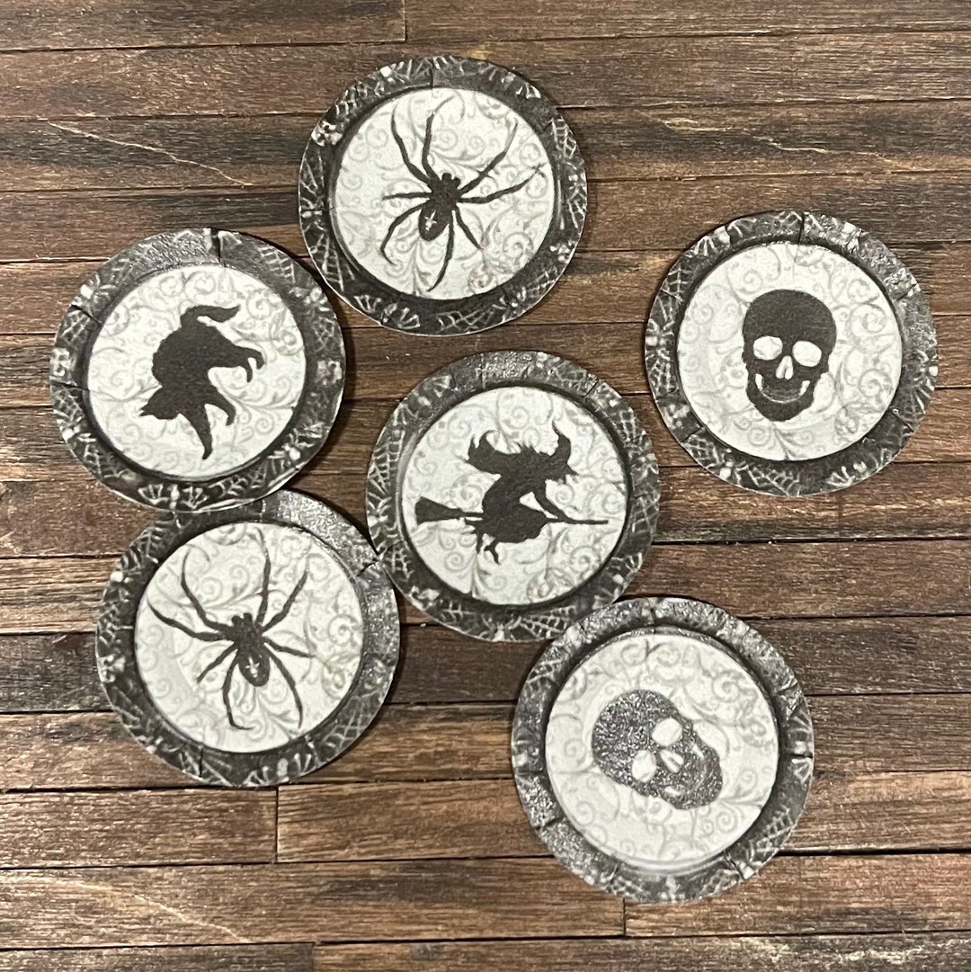 6 Pc Set Halloween Party PAPER Plates This is Not Life Size. Approx 1 ...