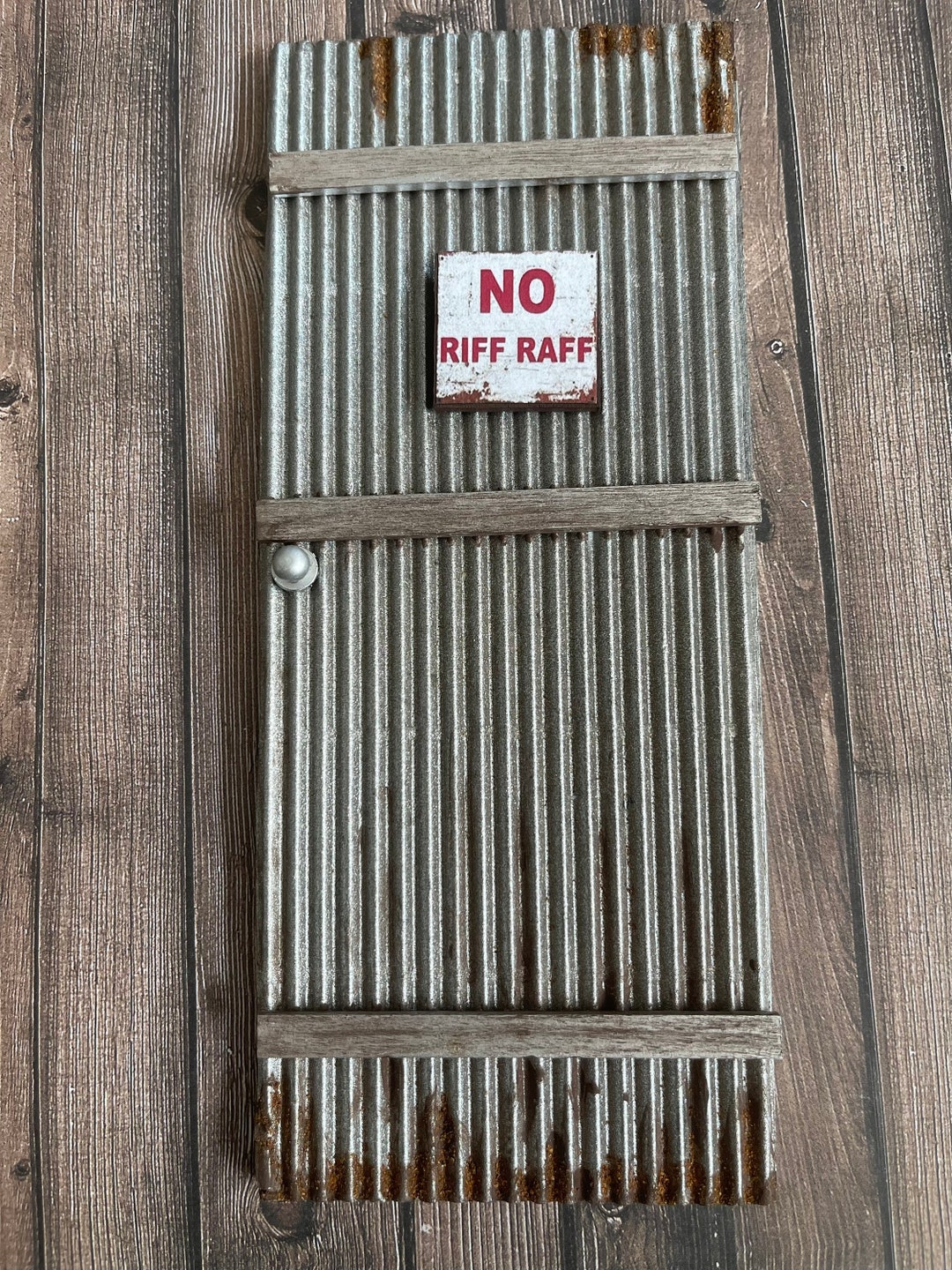 1 Pc Wood No Riff Raff Sign This is Not Life Size. - Etsy
