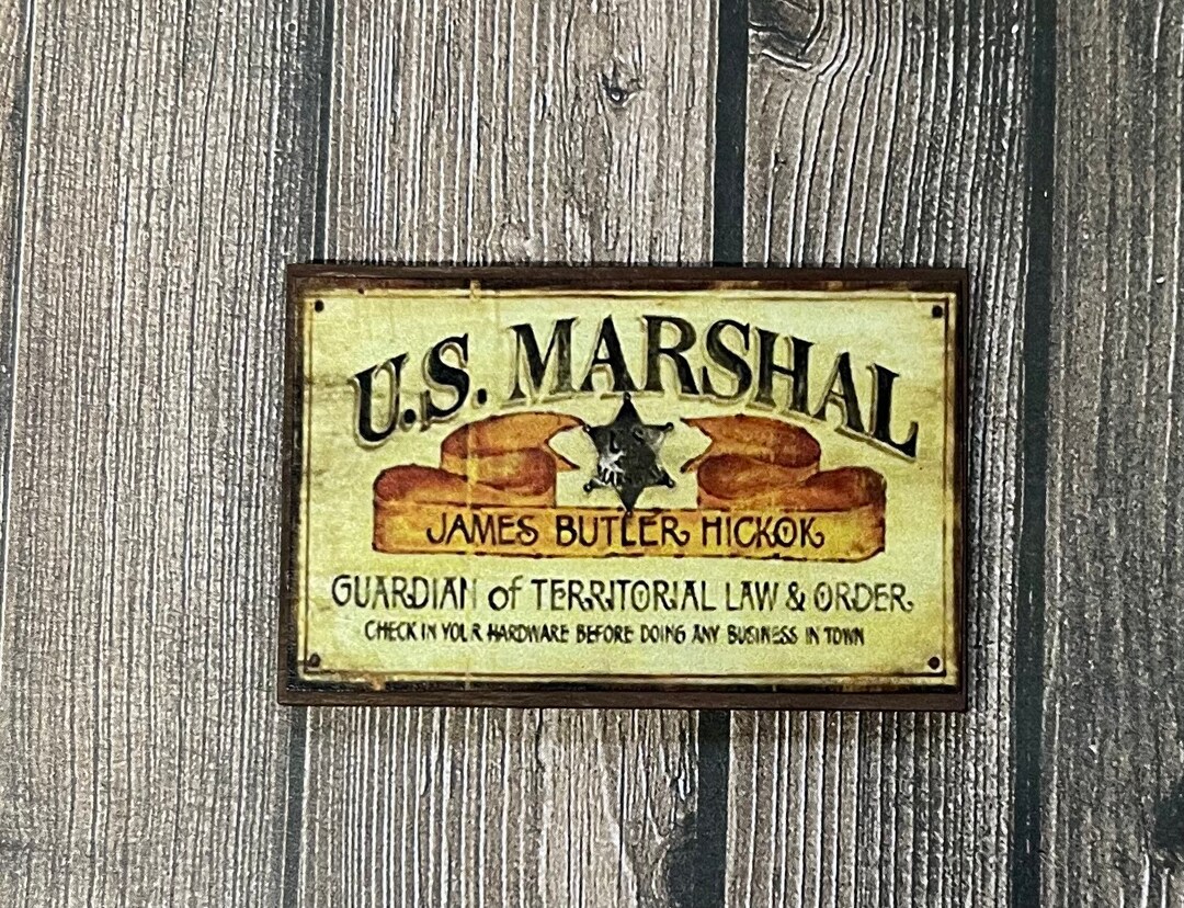 Retiring - Wood US Marshal Sign - This is Not Life Size. - Etsy