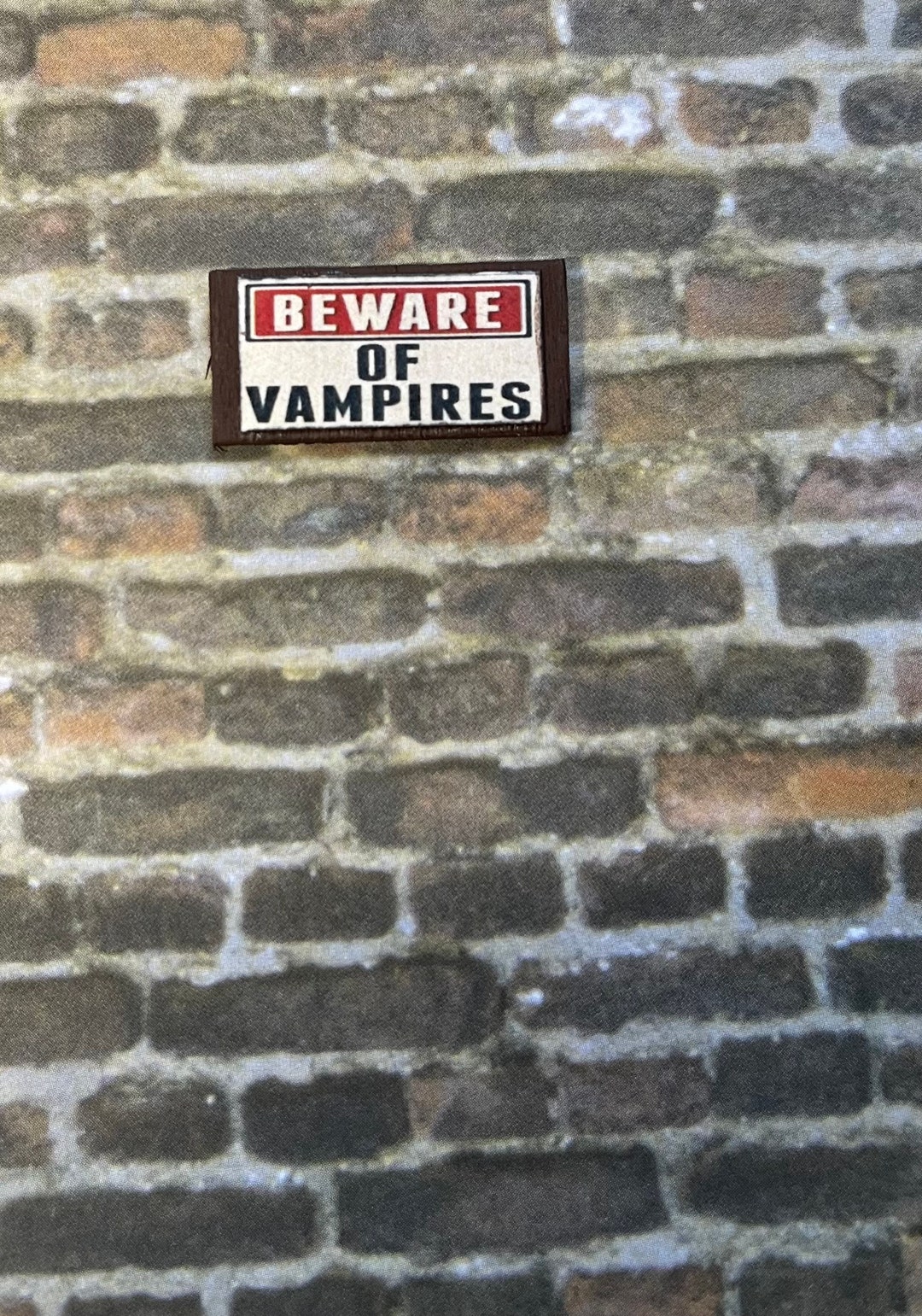 Retiring Wood Beware of Vampires Sign This is Not Life Size. - Etsy