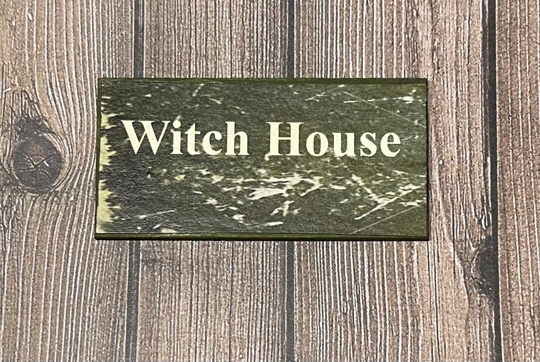 Retiring - Wood Witch House Sign - This is Not Life Size. - Etsy