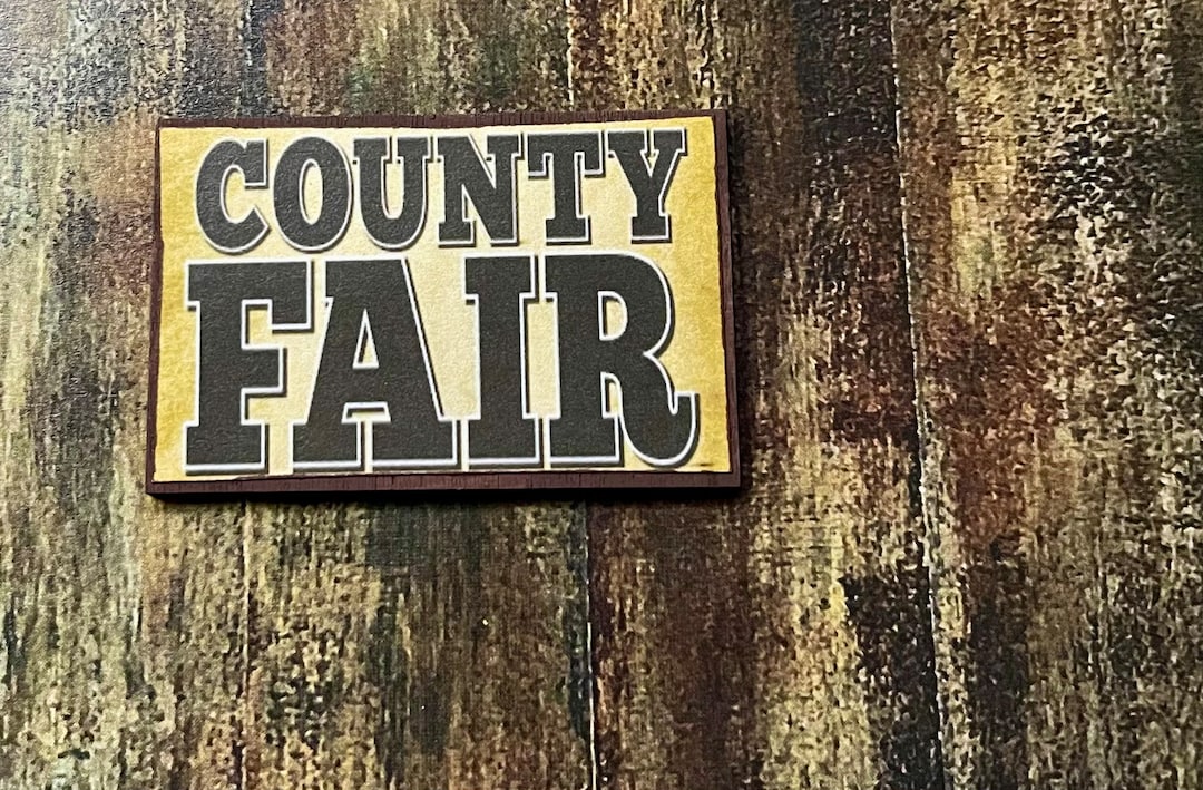 Wood County Fair Sign - This is Not Life Size - Etsy