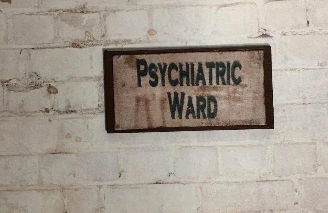 Retiring - Wood Psychiatric Ward Sign - This is Not Life Size. - Etsy