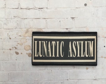 Arkham Asylum Sign - Etsy