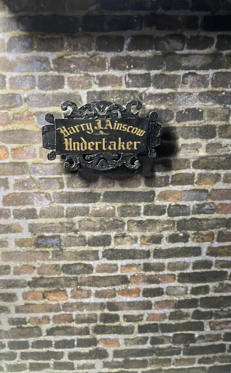 Aged Wooden Scrolled Undertaker Sign This is Not Life Size. - Etsy