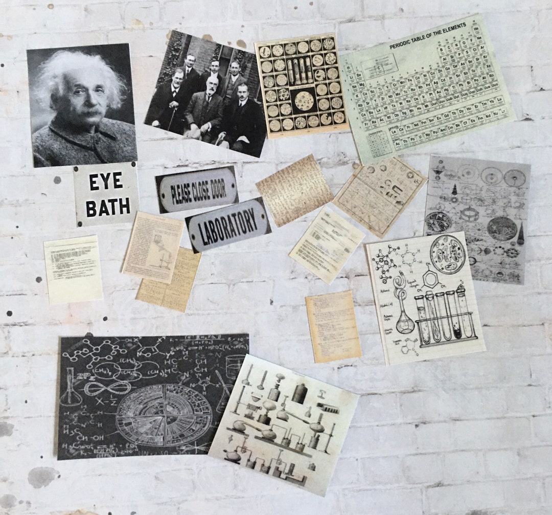 18 Pc Lab / Science Desk & Wall Clutter This is Not Life Size. - Etsy