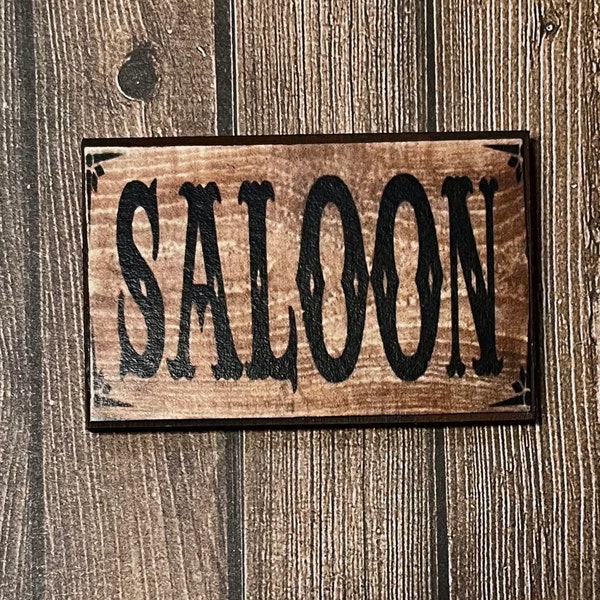 Wood Saloon Sign - Etsy